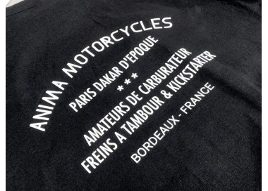 T-shirt "Anima Motorcycles" noir